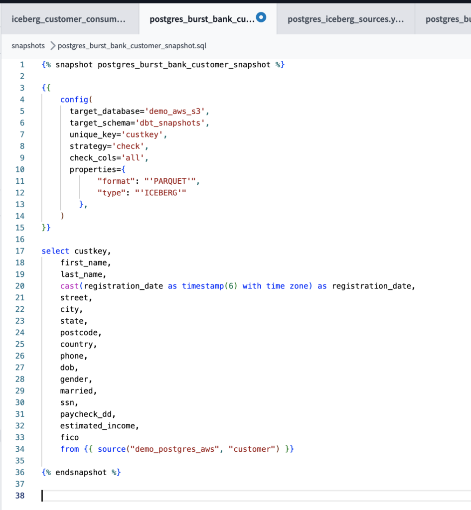 Postgres to S3: Migrate a table in Postgres into S3 data lake