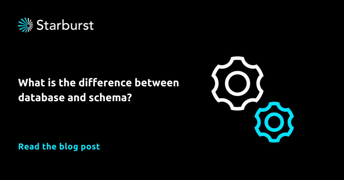 Database vs schema: How data in data warehouses is structured