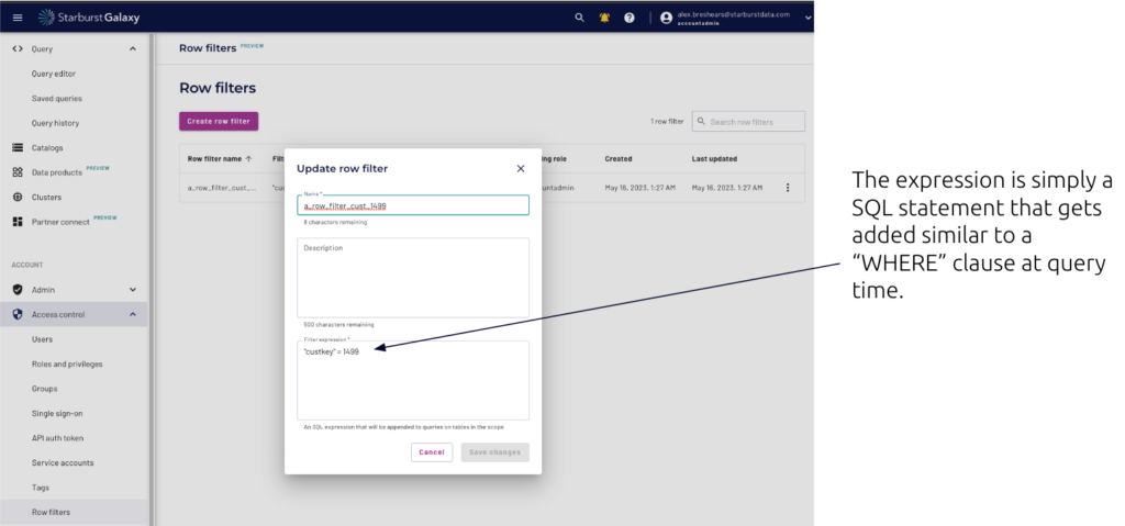 How row filtering & column masking enables enterprise grade security ...
