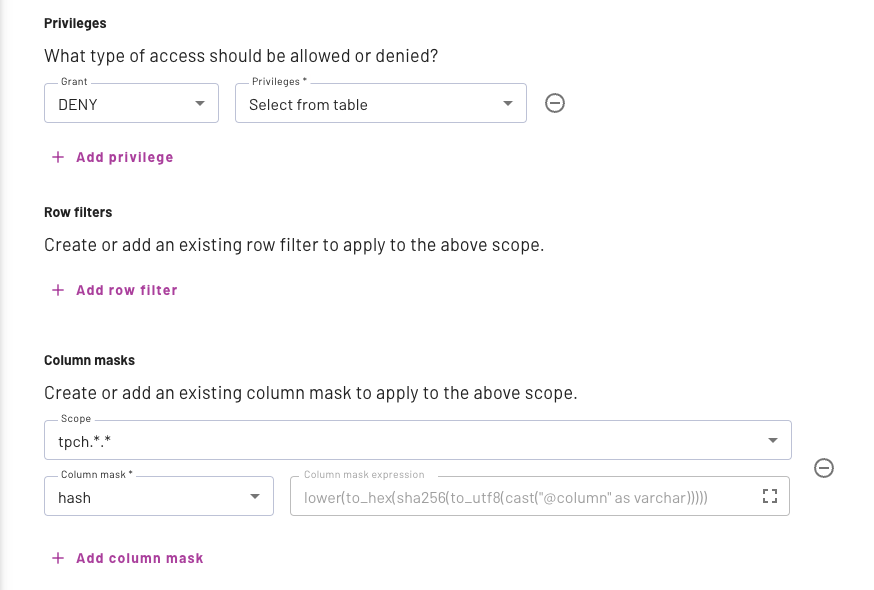 How row filtering & column masking enables enterprise grade security | Starburst