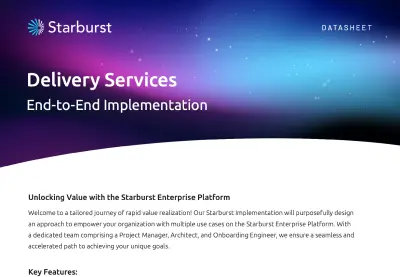 End-to-End Implementation - Delivery Services | Starburst