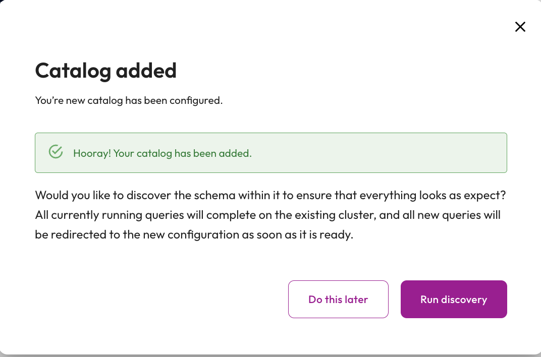 Configure a Starburst Galaxy data lake catalog and schema | Starburst